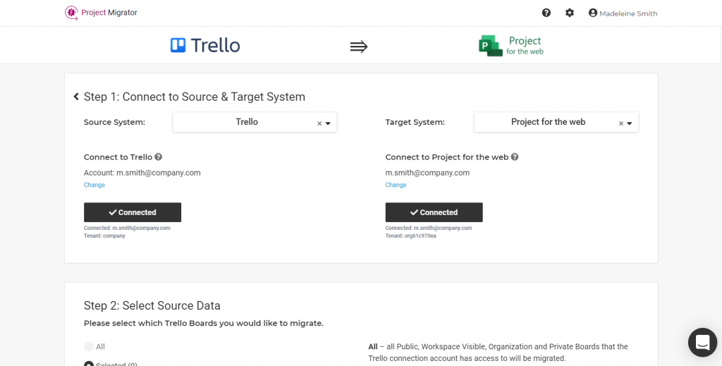 Trello Migration to Project for the Web - Project Migrator